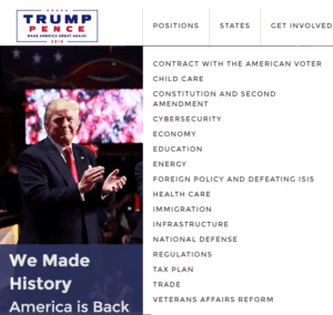 Las claves de la estrategia web de Donald Trump